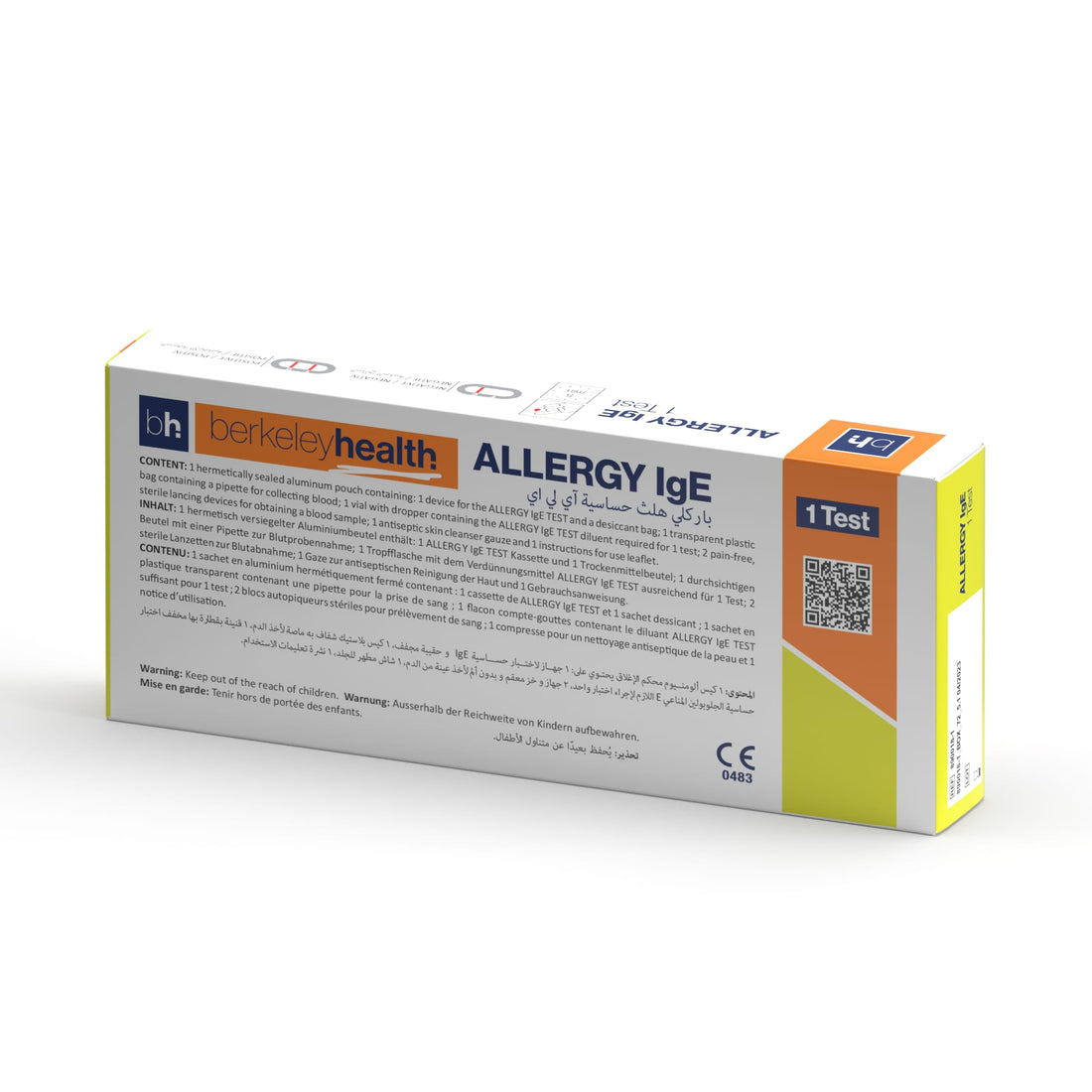 Allergy IgE Rapid Test Kit UK | Home Allergy Test – Berkeley Health Limited